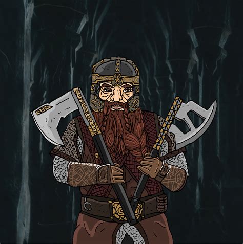 Gimli Son Of Gloin By Juggernaut Art On Deviantart