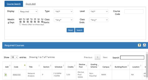 Step 1 Select Courses