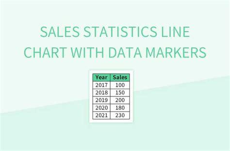 Sales Statistics Line Chart With Data Markers Excel Template Free Download Pikbest
