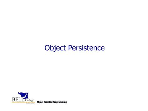 ppt object persistence powerpoint presentation free download id