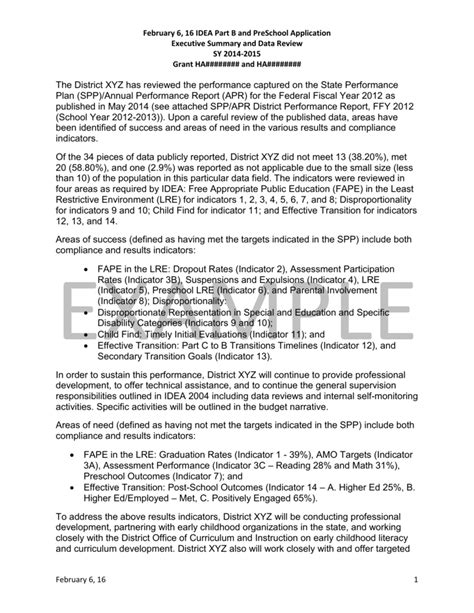 Executive Summary Example