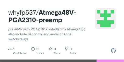 Github Whyfp537 Atmega48v Pga2310 Preamp Pre Amp With Pga2310 Controlled By Atmega48v Also