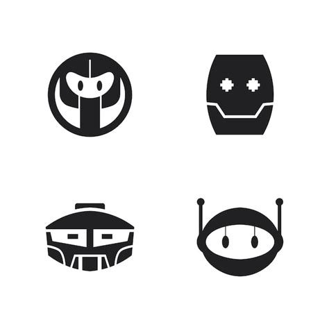 premium vector robot icon vector