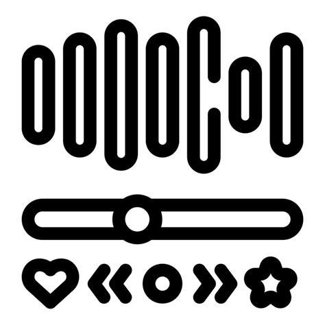 Audio Player Interface Displaying Playback Controls And Soundwave Visualization Vector