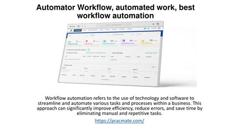 Ppt Automator Workflow Automated Work Best Workflow Powerpoint