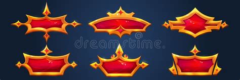 Gold Medieval Ui Button Frame For Fantasy Rpg Game Stock Vector Illustration Of Panel Play