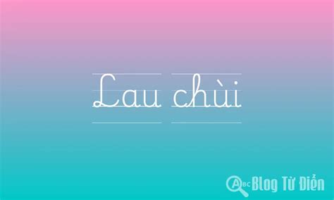 [Động Từ] Lau Chùi Là Gì Từ đồng Nghĩa Trái Nghĩa Từ Điển Tiếng Việt