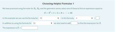 Solved Choosing Helpful Formulas 1 We Have Practiced Using Chegg Com
