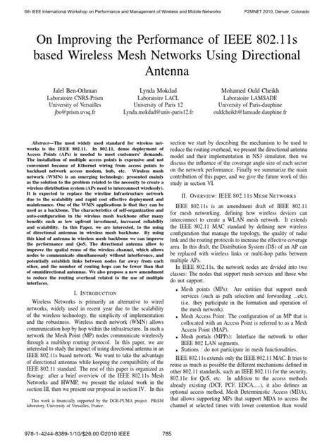 on improving the performance of ieee 802 11s based wireless mesh networks using directional