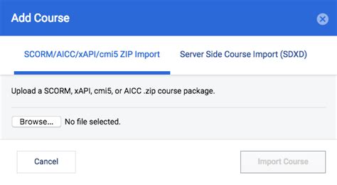 Content Controller Import A Course Rustici Software Knowledge Base