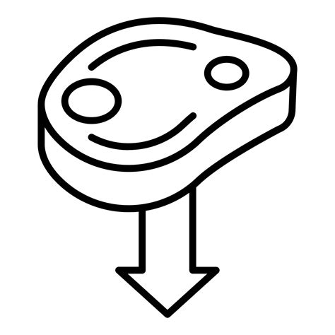 Reduced Meat Consumption Icon Style 21211913 Vector Art At Vecteezy