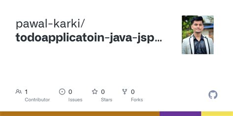 Github Pawal Karkitodoapplicatoin Java Jsp Servlet