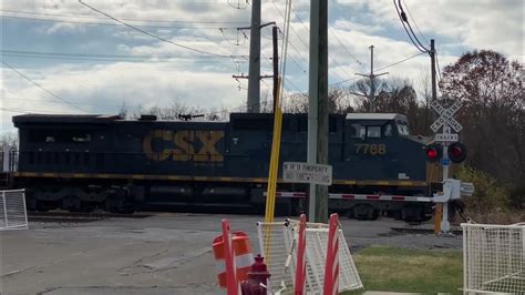 Csx Dash 8 Leads A Coal Train Youtube