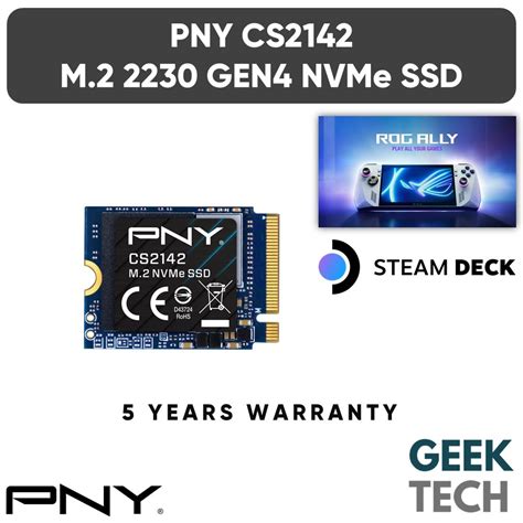 pny cs2142 m 2 2230 pcie 4 0 gen4x4 nvme ssd solid state drive 1tb 2tb
