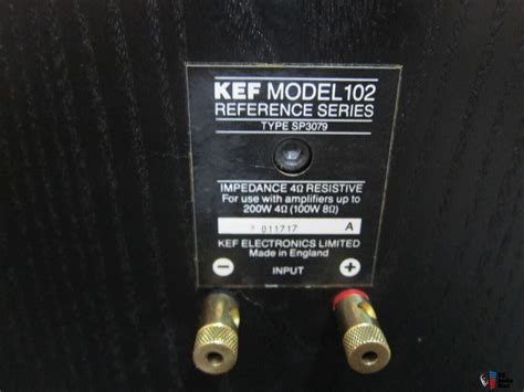Pair Kef Reference Series Model 102 Speakersex Soundnice Conditiongb