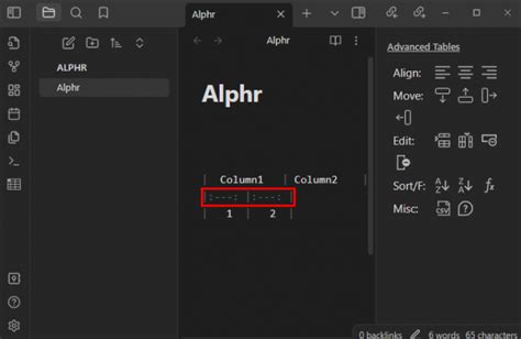 How To Make A Table In Obsidian