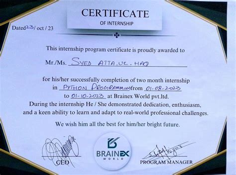 Syed Atta Ul Haq On Linkedin Got This Certificate After Completing 2