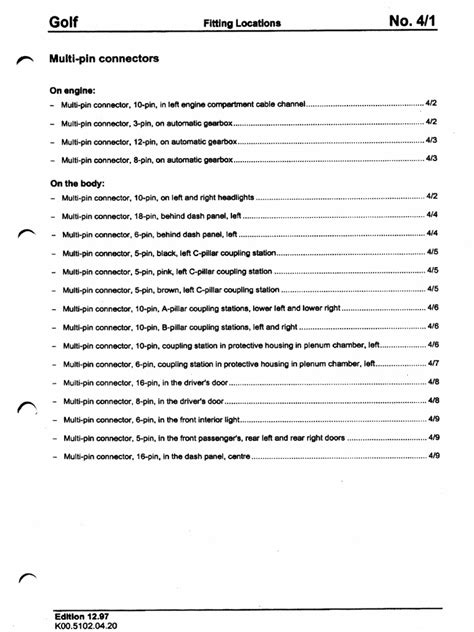 4 Multi Pin Connectors Pdf
