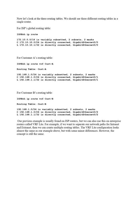 Cisco VRF Basics PDF Connect Techs