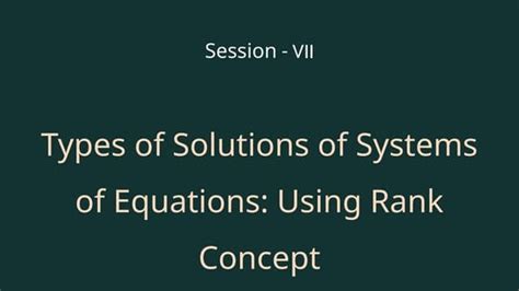 System Of Homogeneous And Non Homogeneous Equations Ppt Nadi Pptx Physics Science