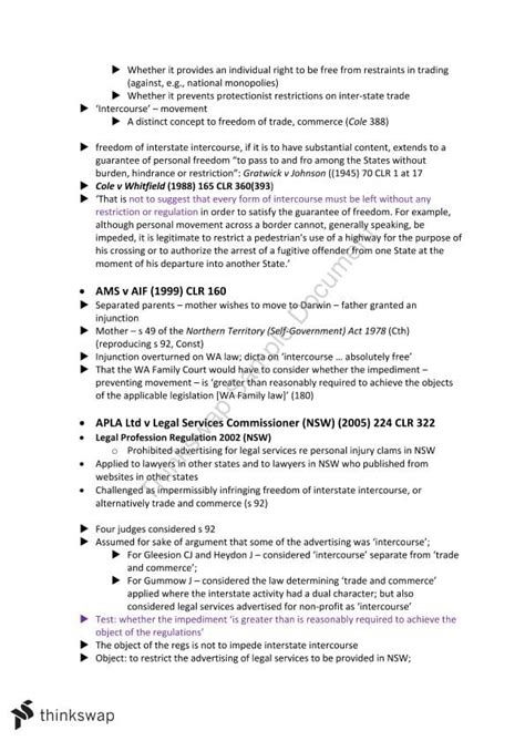 Constitutional Law Notes Laws3000 Constitutional Law Mq Thinkswap