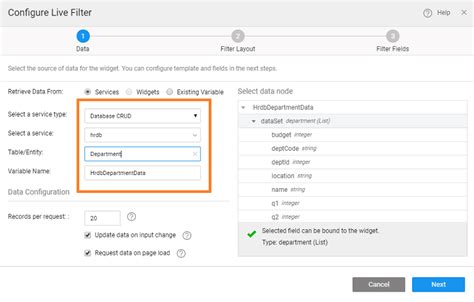 Applying Live Filter To A Data Table Or A Chart Wavemaker Docs