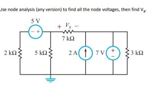 Solved Jse Node Analysis Any Version To Find All The Node Chegg Com