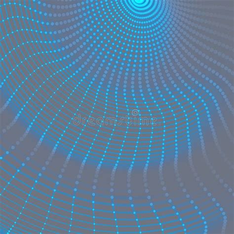 Abstract 3d Surface Looks Like Funnel Grid Background Stock Vector