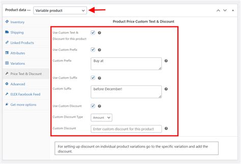 How To Set Up Elex Woocommerce Product Price Custom Text Before And After Text And Discount