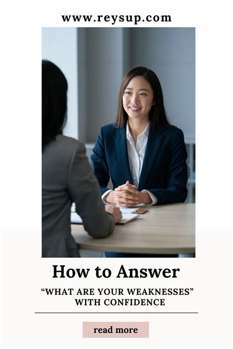How To Answer The Job Interview Question What Are Your Weaknesses ReysUp Job Interview