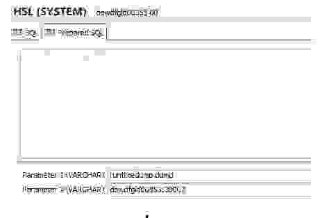 Generate Runtime Dump On SAP HANA