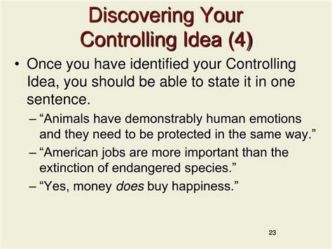 PPT Lecture 8 The Controlling Idea PowerPoint Presentation Free Download ID 503931