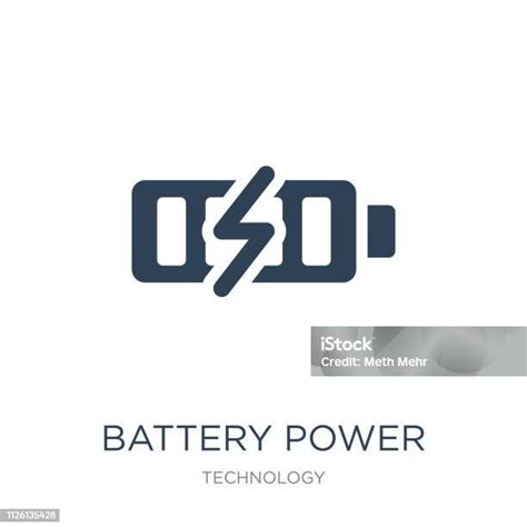 흰색 바탕에 배터리 전원 아이콘 벡터 배터리 전원 유행 가득 기술 컬렉션 배터리 전원 벡터 일러스트 레이 션에서 아이콘 0명에 대한 스톡 벡터 아트 및 기타 이미지 Istock