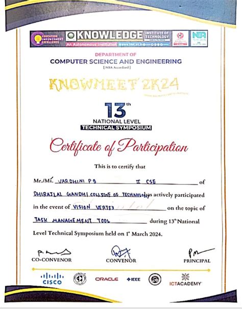 Vardhini P S On Linkedin 🌟 Excited To Share My Achievement 🌟 Im