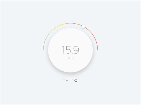 Temperature Ui For Web And App Design