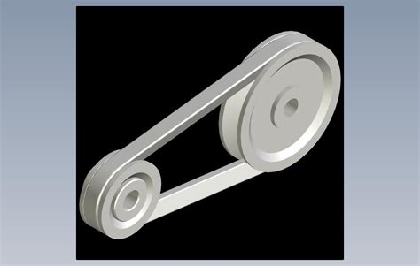 滑轮和皮带1 Autocad 模型图纸免费下载 懒石网