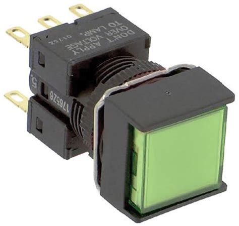 A165l Aga 24d 2 Omron Omron A16 Series Illuminated Push Button Panel