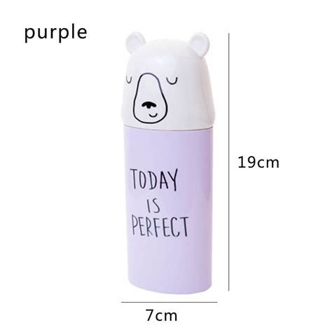 Държач за кутия за питейна четка за зъби Карикатура Пътуване Необходима пластмасова чаша за