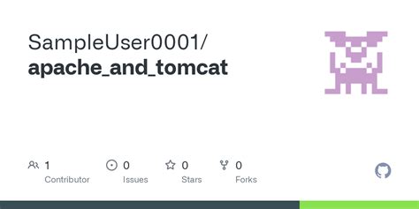 Github Sampleuser Apache And Tomcat
