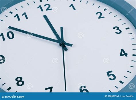 Clock Face Stock Image Image Of Hands Midday Close 300586769