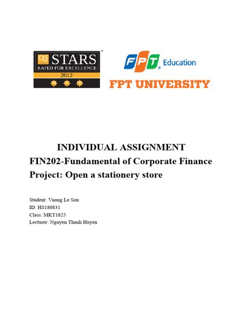Fin 202 Individual Assignment Pdf