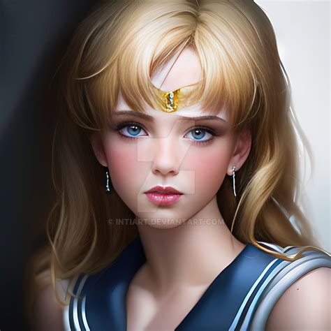 Realistic Sailor Moon Portrait By Intiart On Deviantart