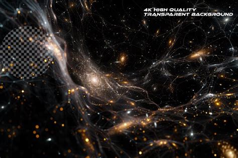 Premium Psd The Cosmic Web Network Of Filaments And Voids On