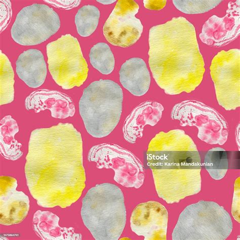 Watercolor Abstract Simple Blobs Pattern Decorative Background Artistic Spots Watercolor Texture