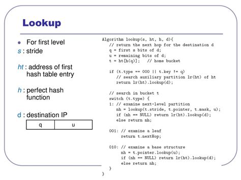 Ppt Recursively Partitioned Static Ip Router Table Powerpoint