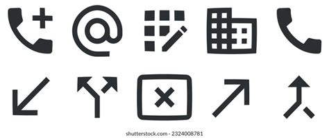 Set Icons Text Editor Set Stock Vector Royalty Free Shutterstock