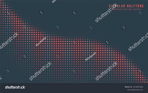 Circular Halftone Pattern Curved Border Vector Stock Vector Royalty Free 2576057903 Shutterstock