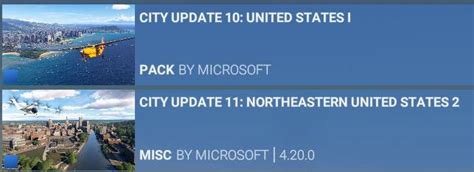 Inconsistent City Update Lacking Content User Interface And Activities Microsoft Flight