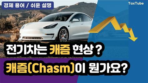 경제 용어 공부 캐즘 Chasm이 뭘까요 전기차 시장의 캐즘 현상 Youtube