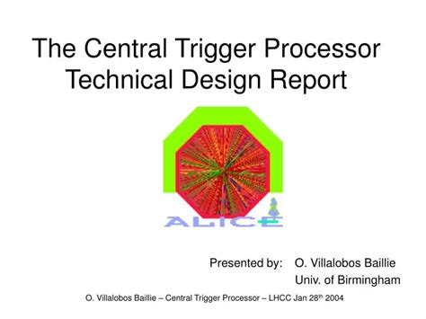 Ppt The Central Trigger Processor Technical Design Report Powerpoint